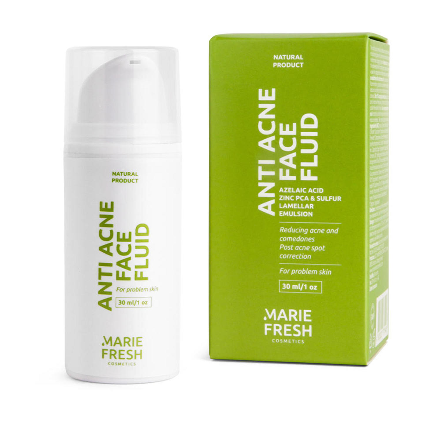 MARIE FRESH ANTI ACNE FACE FLUID - Inesa Vrublevskienė